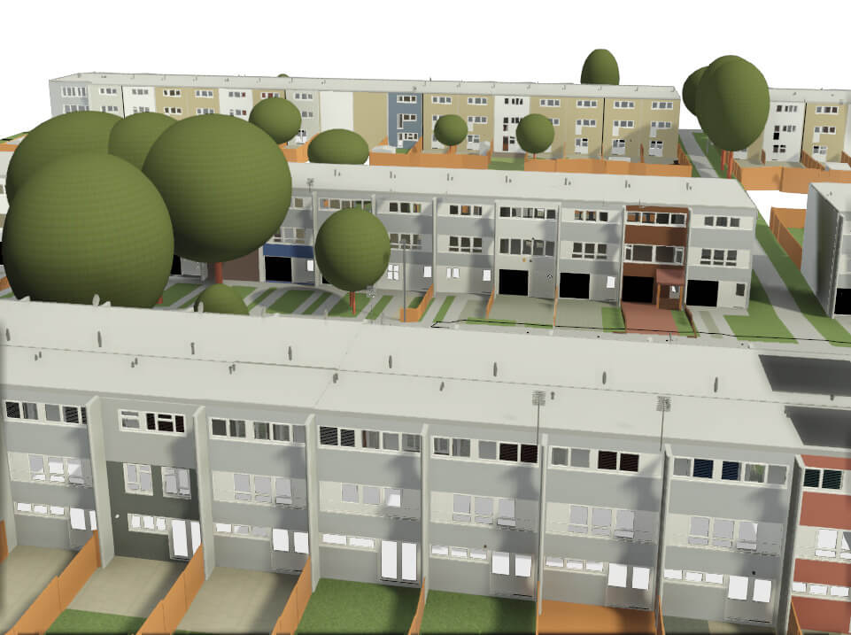 Netherfield Estate - Retrofit Project Spatial Dimensions